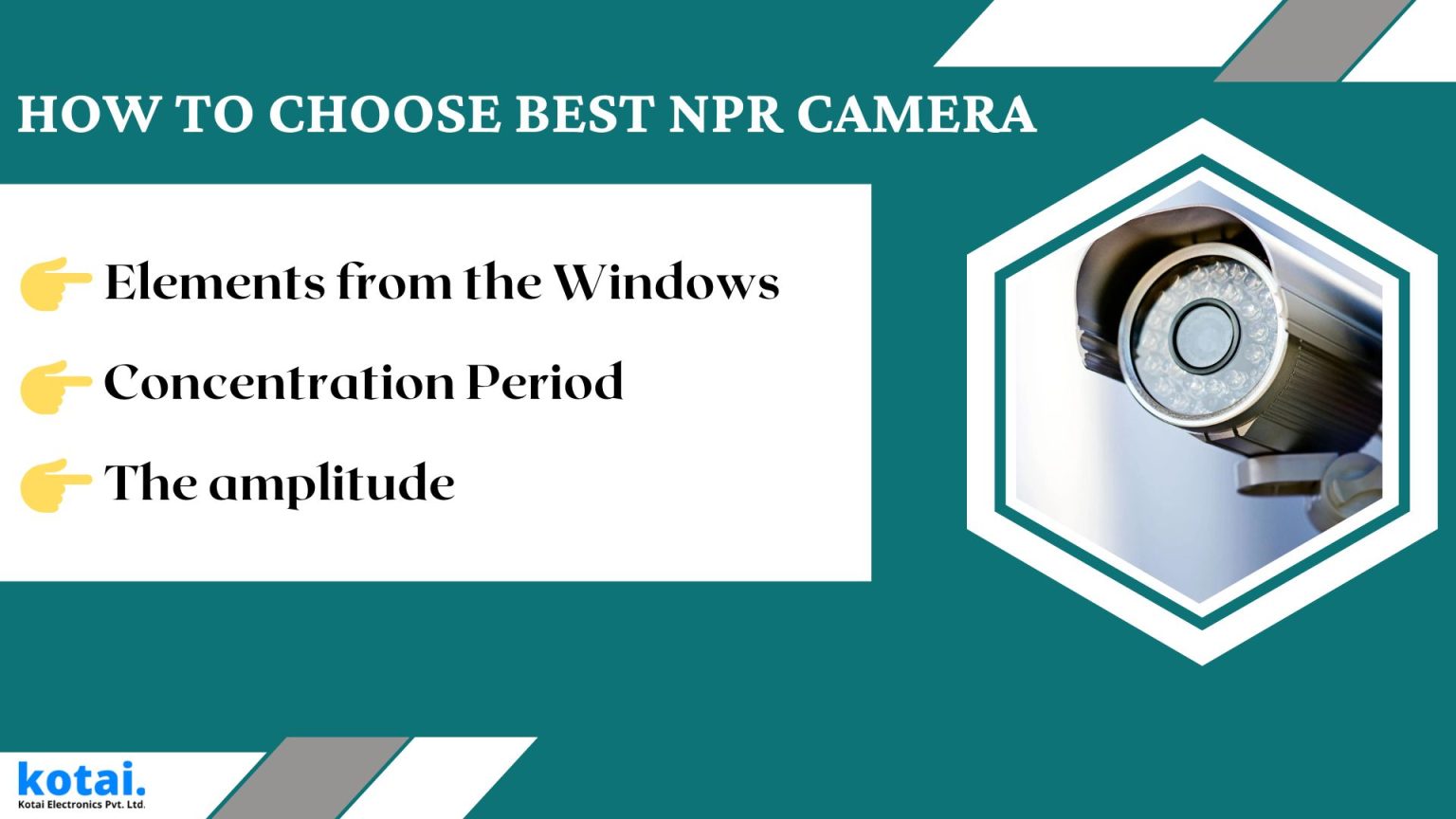 Detail Guide of Number Plate Recognition Camera - Kotai Electronics Pvt ...